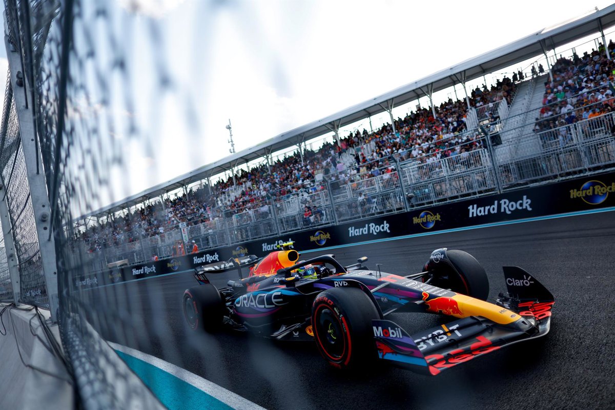 'Checo' Pérez consigue la 'pole' en Miami tras el accidente de Leclerc 'Checo' Pérez consigue la 'pole' en Miami tras el accidente de Leclerc