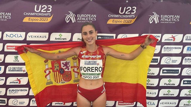 La atleta española María Forero, subcampeona de Europa sub-23 en los 5. ...