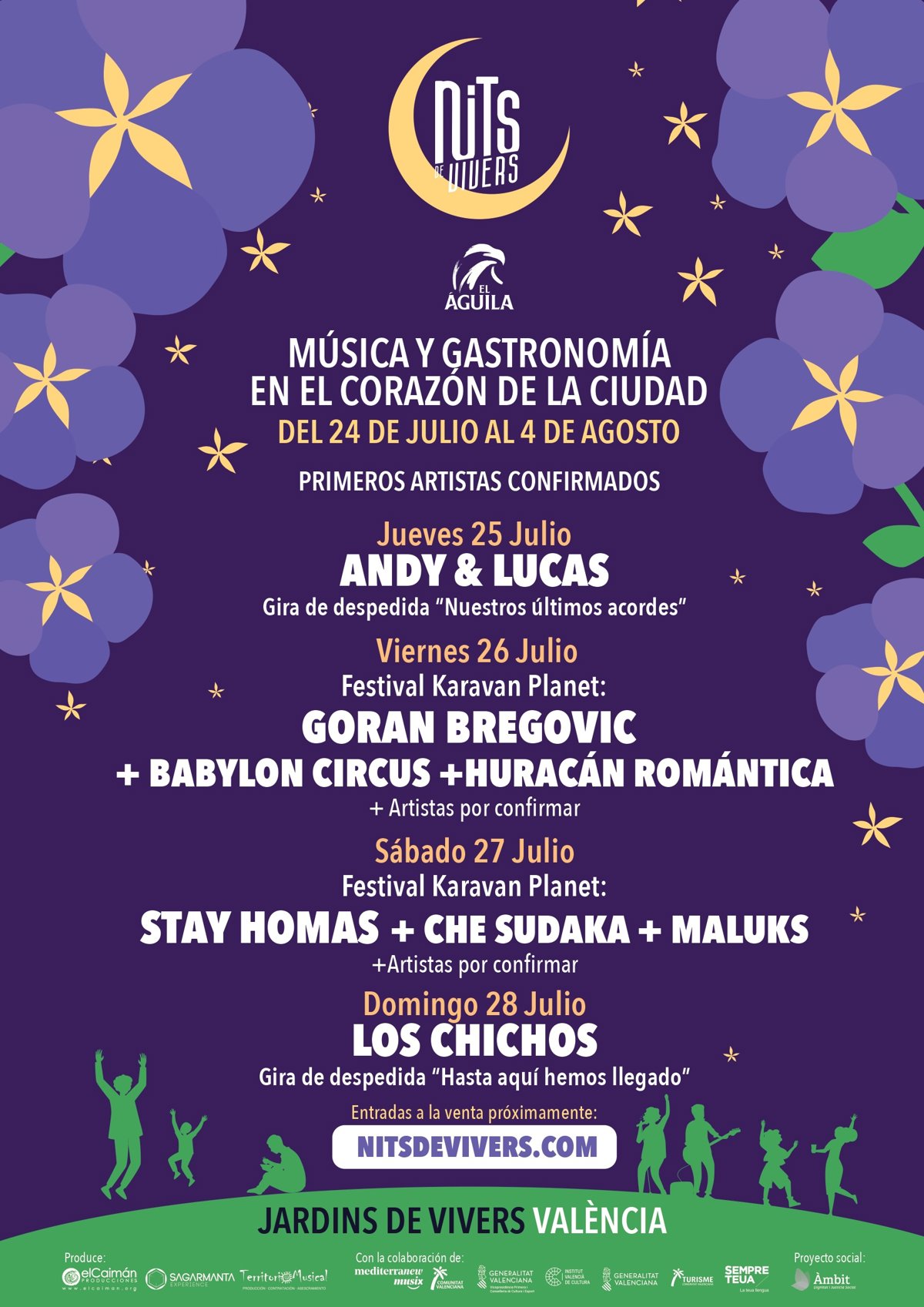 Andy & Lucas, Goran Bregovic, Stay Homas i Los Chichos, primers ...