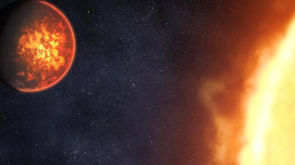 Un mundo volcánico a 66 años luz refulge con lava fundida