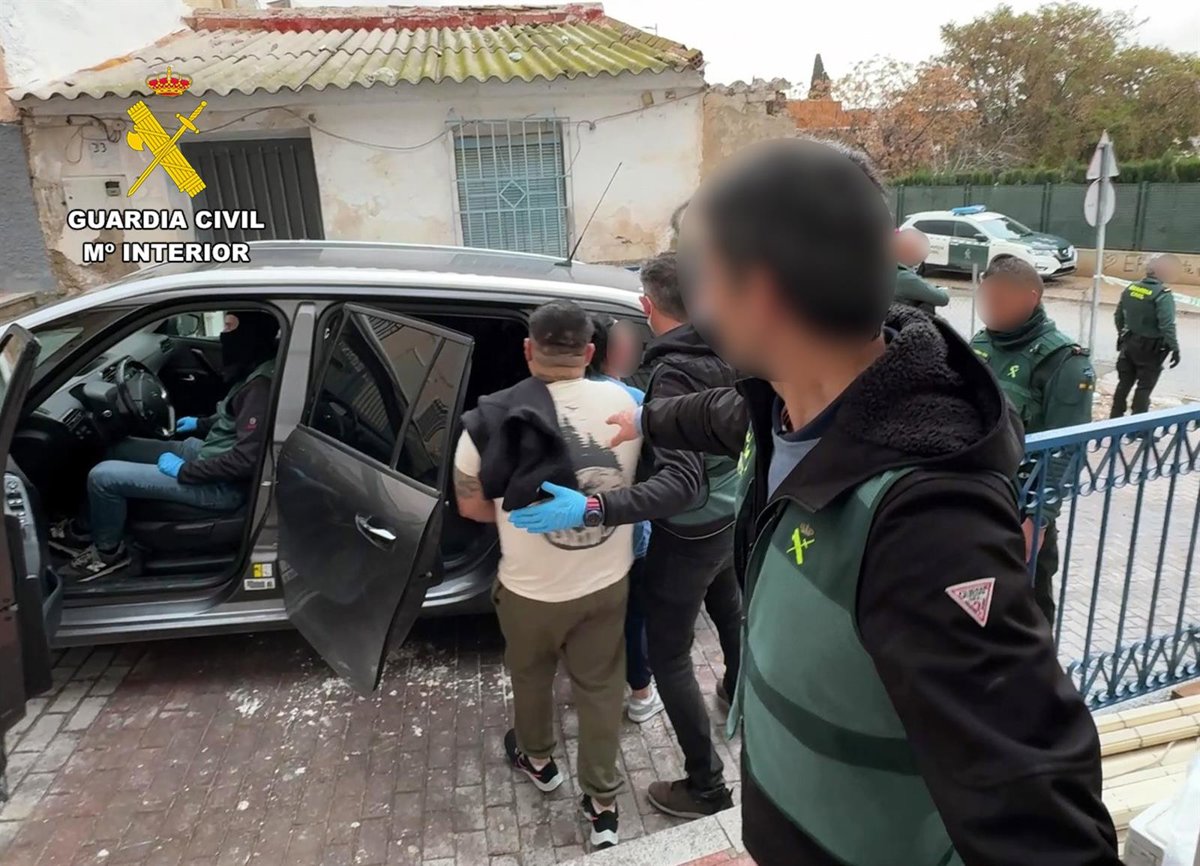 La Guardia Civil desmantela un punto de venta de drogas en el casco urbano de Cieza (Murcia)