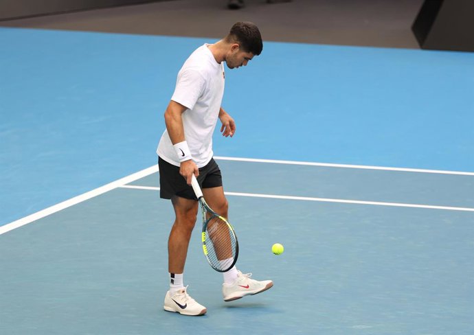 Alcaraz se divierte en Australia en el novedoso 'One Point Slam'