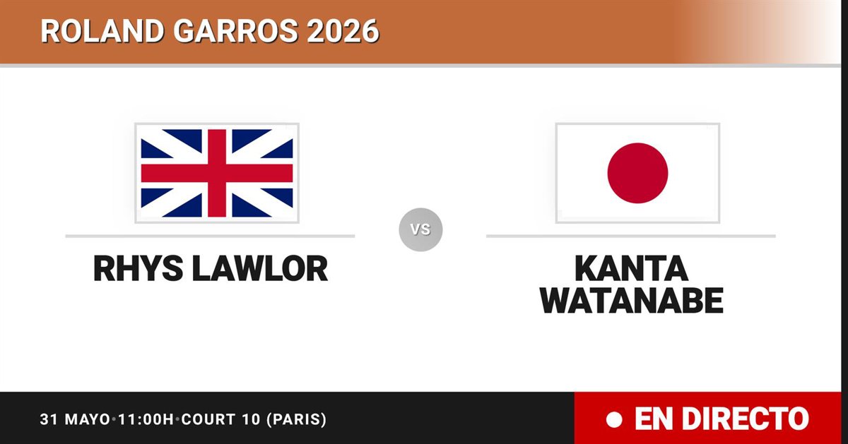 Rhys Lawlor - Kanta Watanabe, en directo hoy: sigue el partido de ...